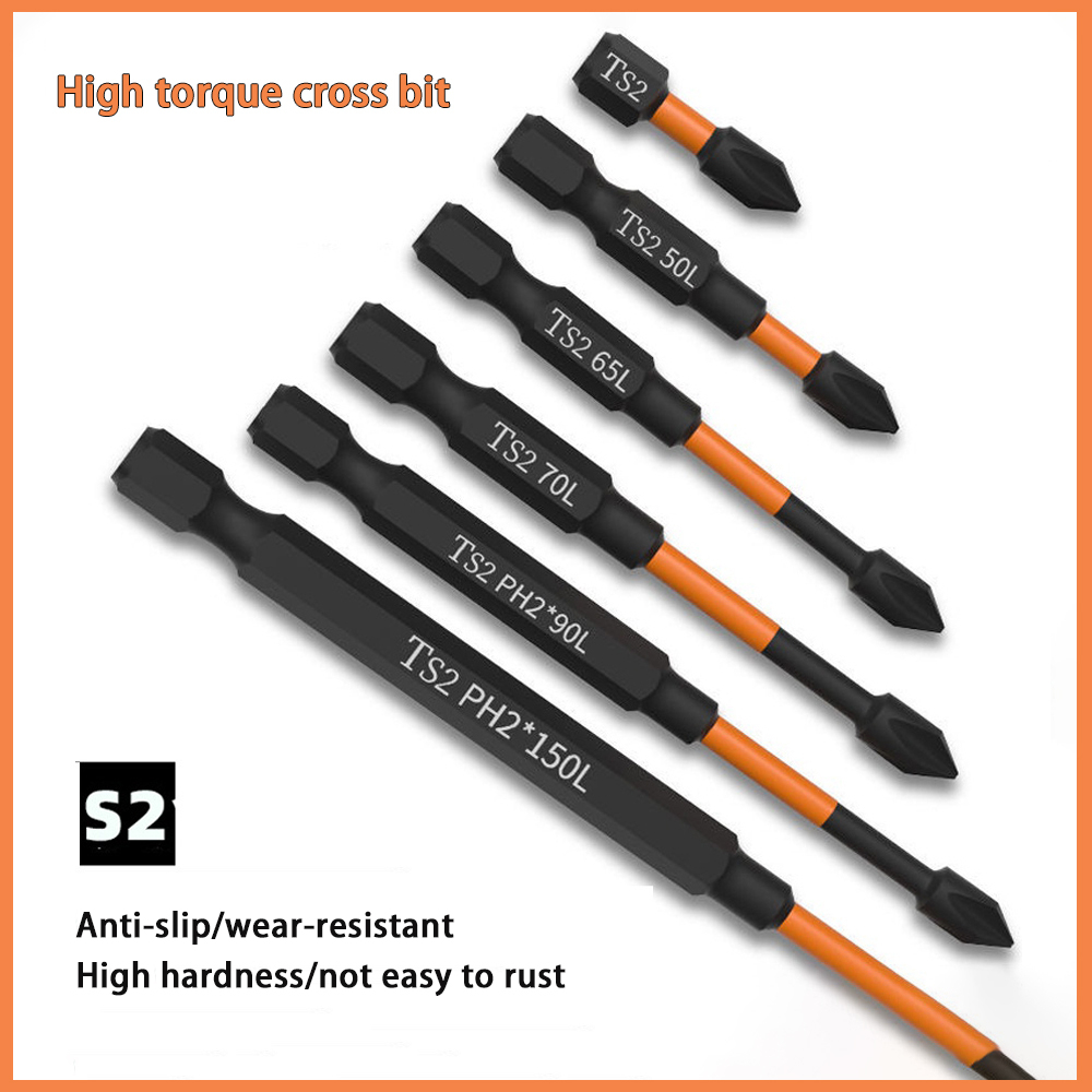 Magnetic Screw Bit Screw Driver Bit 1/4 inch Hex Shank Accessory Set ...