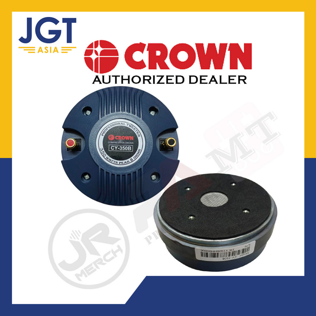 [JGT] Crown (CY-350B) 350w. 8 ohms Horn Tweeter Bolt-on Compression ...