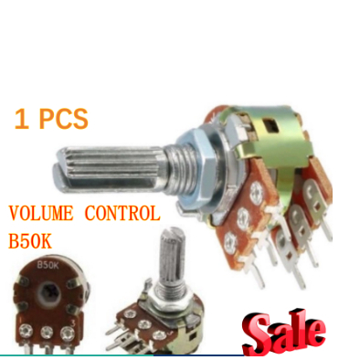 1PCS VOLUME CONTROL B50K ohm 6 pins Volume Control Dual Linear Taper ...