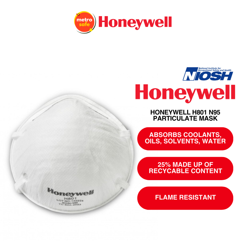1PC Honeywell H801 H801 Plus NIOSH N95 Particulate Dust Pollution ...
