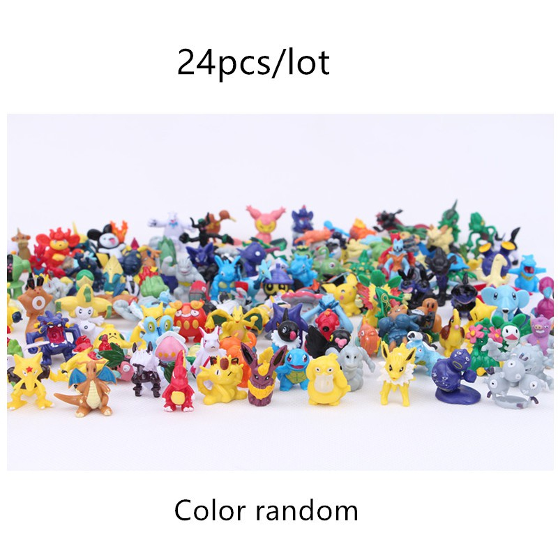 【Available】 144pcs 72pcs 24pcs Mini Pokemon Action Figure Pokémon Go ...
