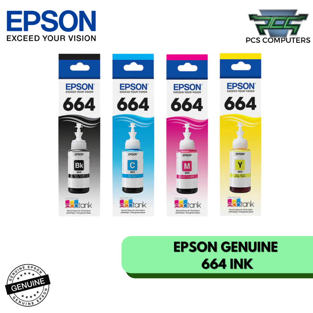 Epson T664 ink Original Genuine Bottle T664 664ink L350 L110 L355 L365 ...