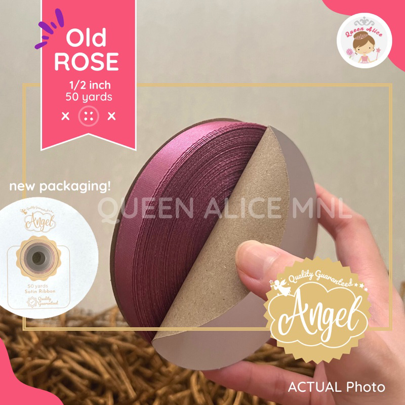 ANGEL Satin Ribbon Double-Edge 1/2 inch 50yds (12mm width) QUALITY ...
