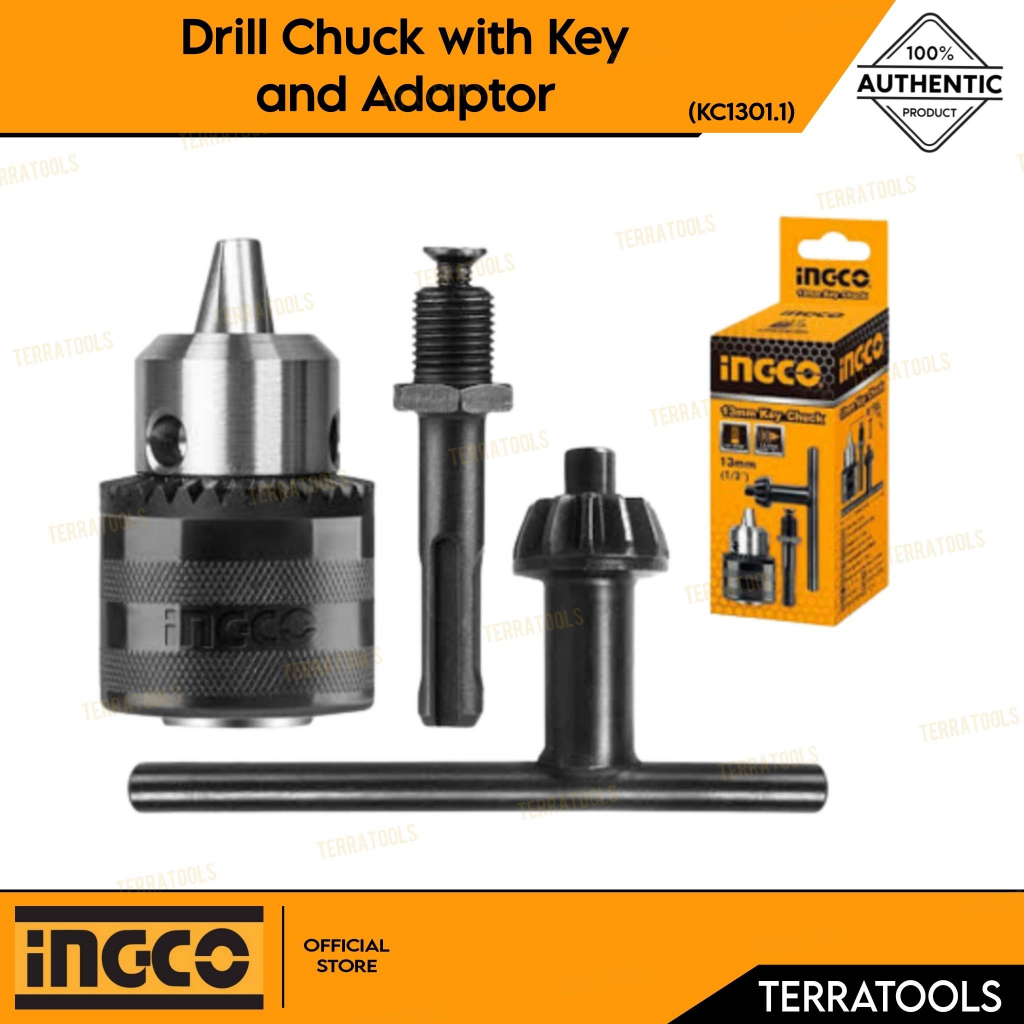 Ingco KC1301.1 13mm Drill Chuck with Key and Adaptor | Shopee Philippines