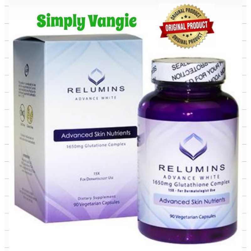 100% Authentic Relumins 1650mg Advance White 15X Booster 90 capsules ...