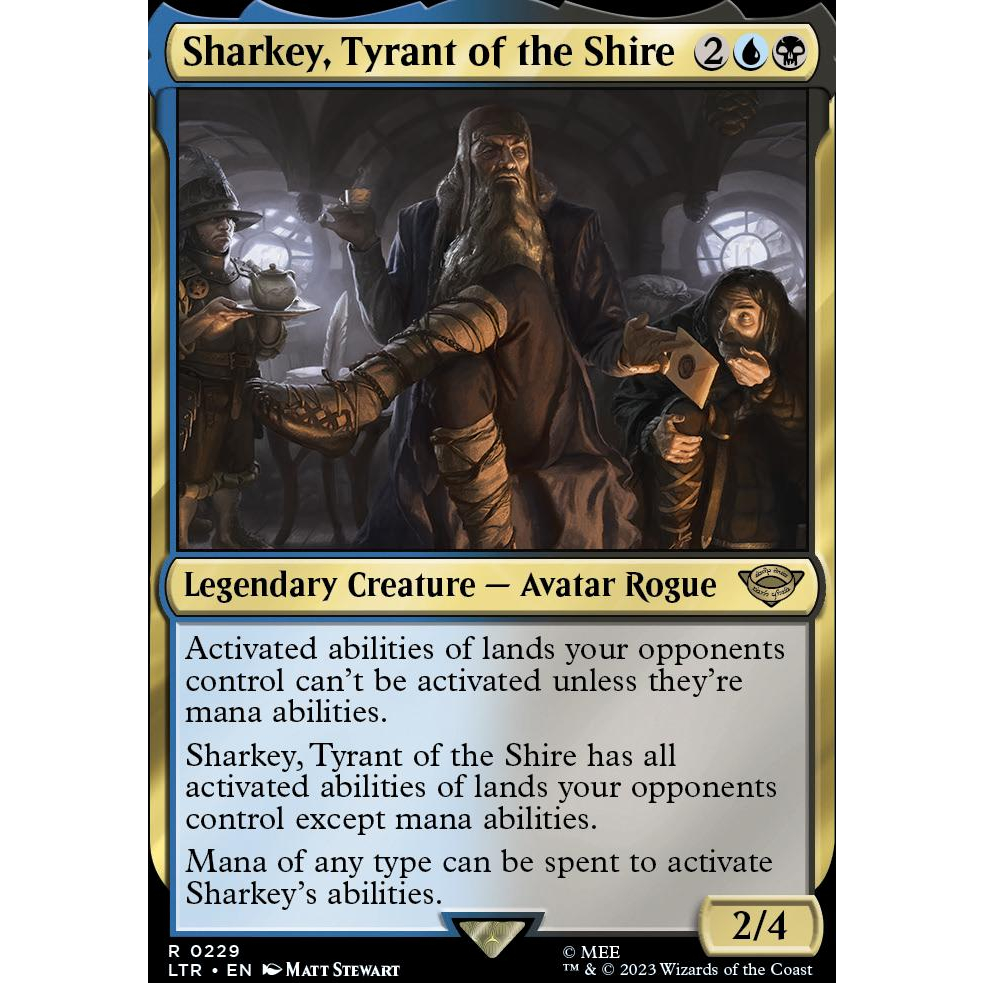 Sharkey, Tyrant of the Shire Rare The Lord of the Rings LOTR Magic the ...