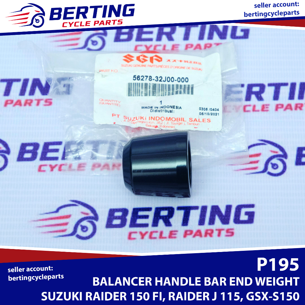 SGP BALANCER HANDLE BAR END WEIGHT Raider 150 FI Raider J 115 GSX-S150 ...