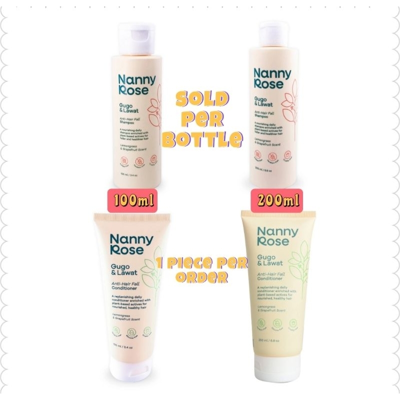NANNY ROSE'S Gugo Lawat AntiHairfall Shampoo / Conditioner * SOLD ...