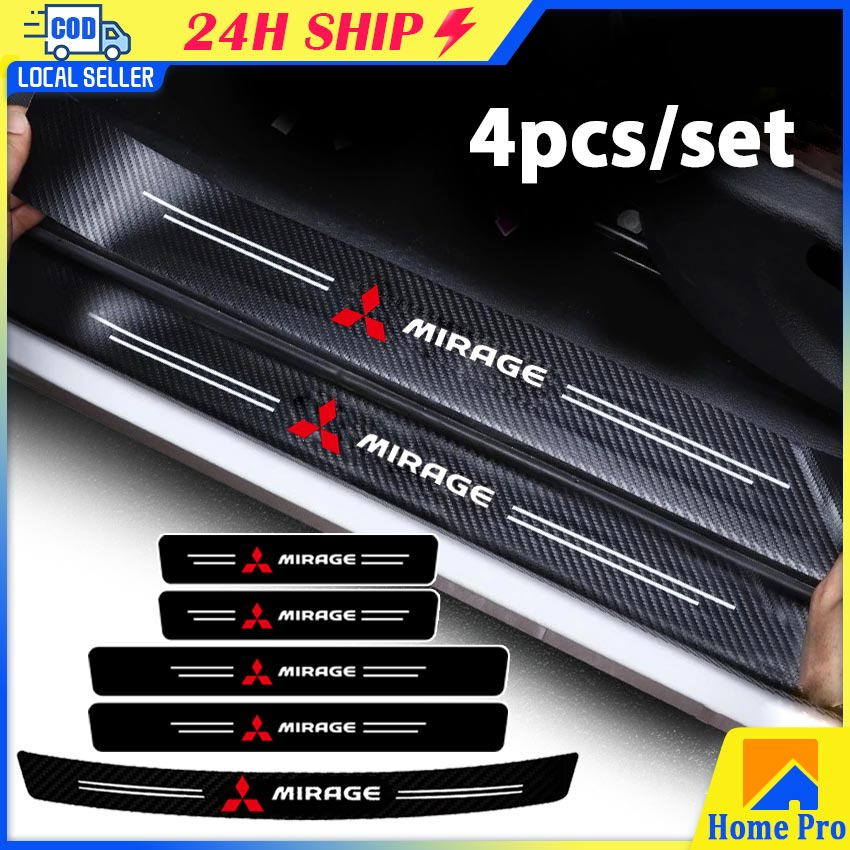 4Pcs Car Logo Threshold Sticker Door Sill Protector Plate Trunk Sticker ...