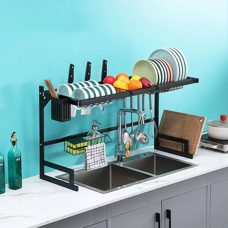 Bowl rack Stainless steel shelving Space Saver Over Sink Dish Drainer ...