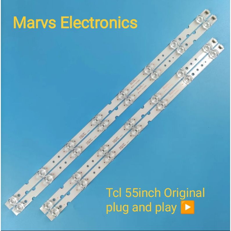Backlight Set 55inch TCL LED55T8200MUS smart tv 4strip Cut 7+8b ...