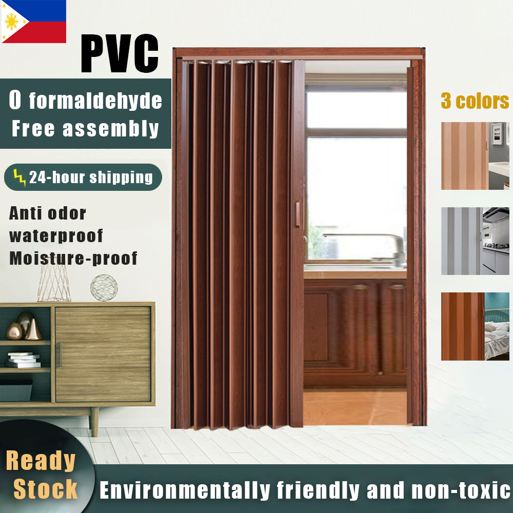 PVC indoor sliding doors folding doors indoor sliding doors kitchen open partition hanging rail ...
