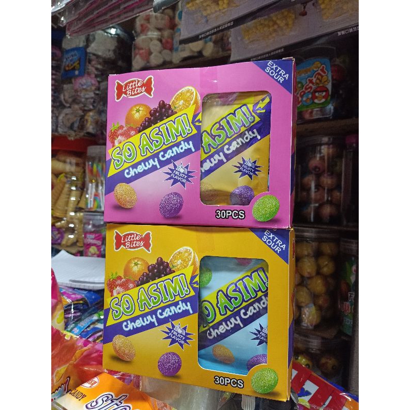 SOUR CRUNCHY | SO ASIM | SO SOUR | SOUR BALLS | 30 PIECES | Shopee ...