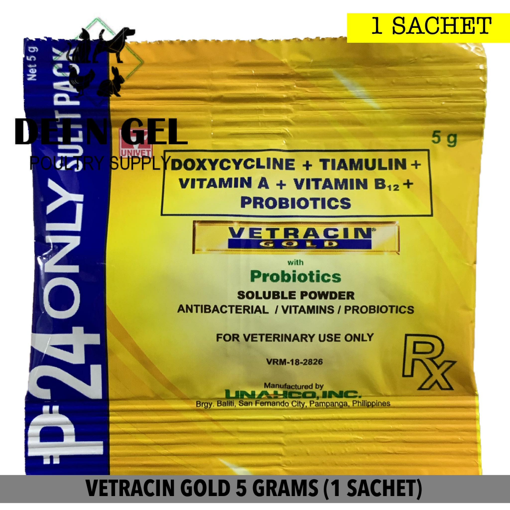 Vetracin Gold 5g for Gamefowl (1 Sachet) | Shopee Philippines