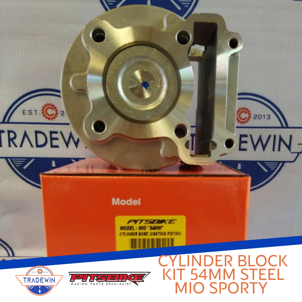 MIO SPORTY 54MM CYLINDER BLOCK KIT STEEL PITSBIKE | Shopee Philippines