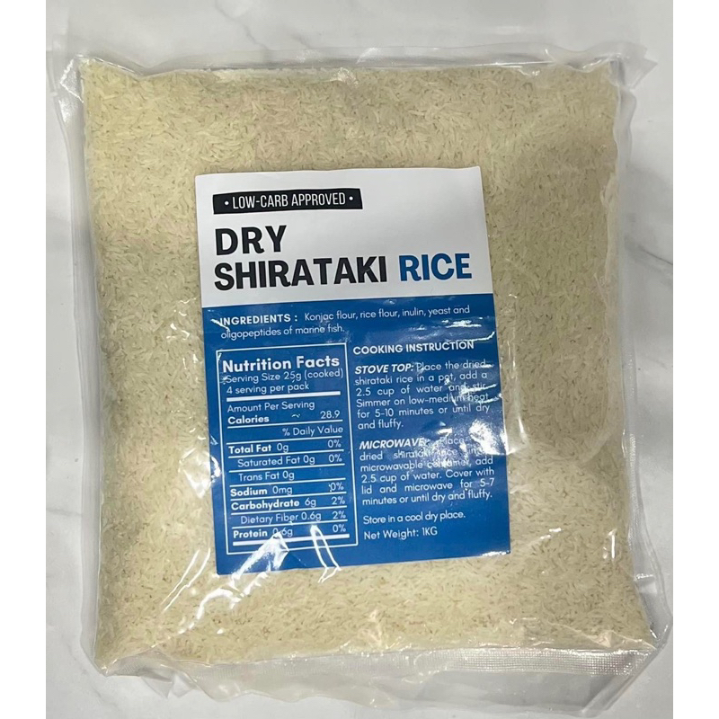 1KG DRY SHIRATAKI RICE (opening sale) | Shopee Philippines