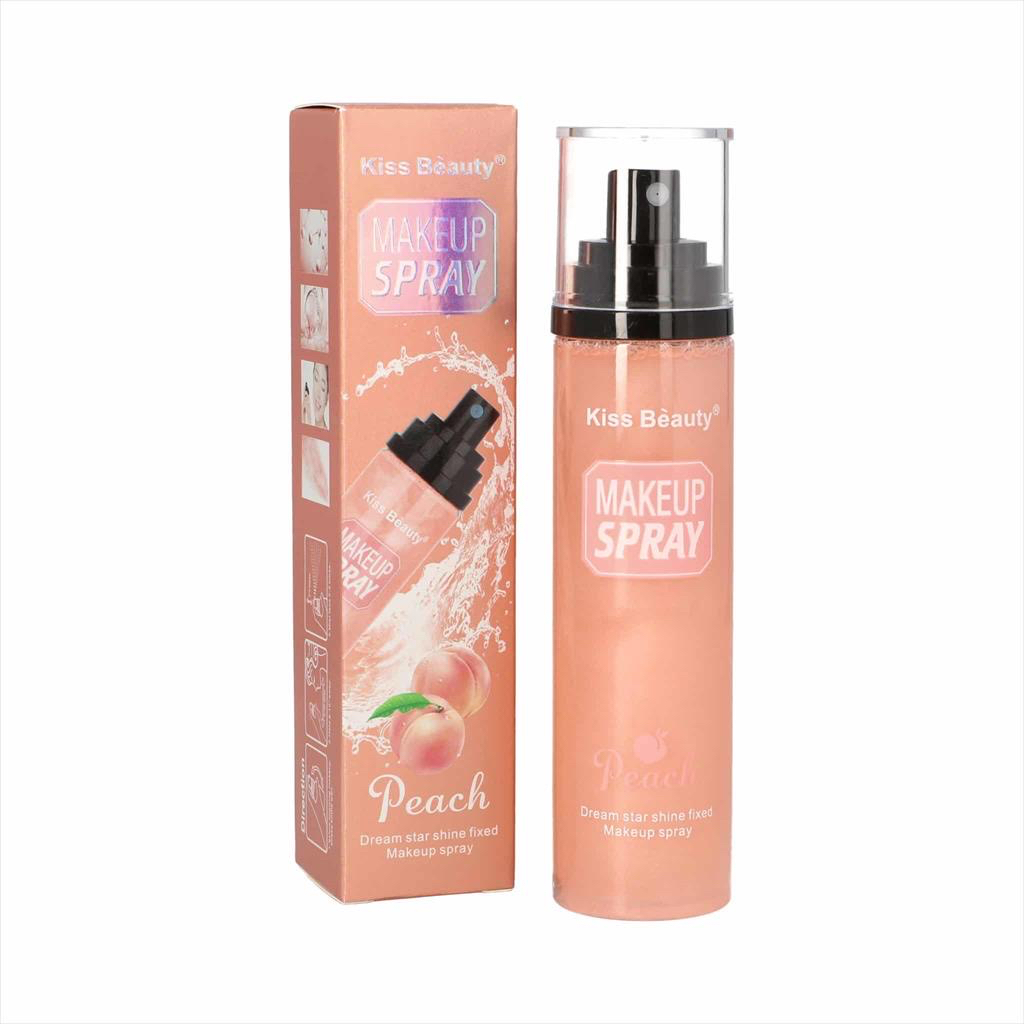 B.S NEW!!! Kiss Beauty Makeup spray 110ml pink peach dream star shine ...