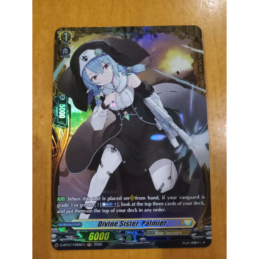 CFV FR Divine Sister, Palmier D-BT07 Frame Rare Cardfight Vanguard ...