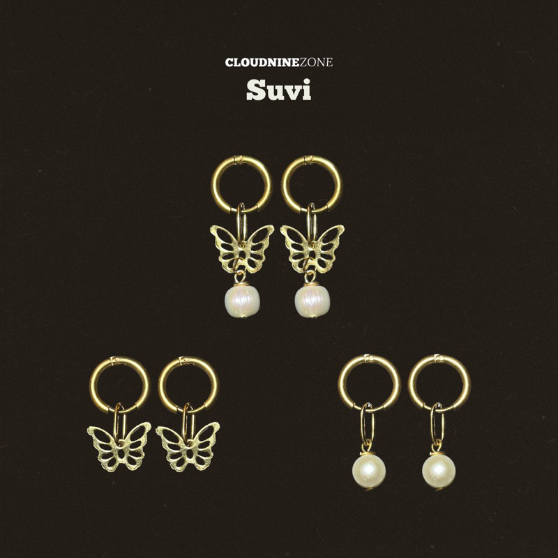 CLOUDNINEZONE Suvi - Stainless Steel Gold hoop, Stainless Steel ...