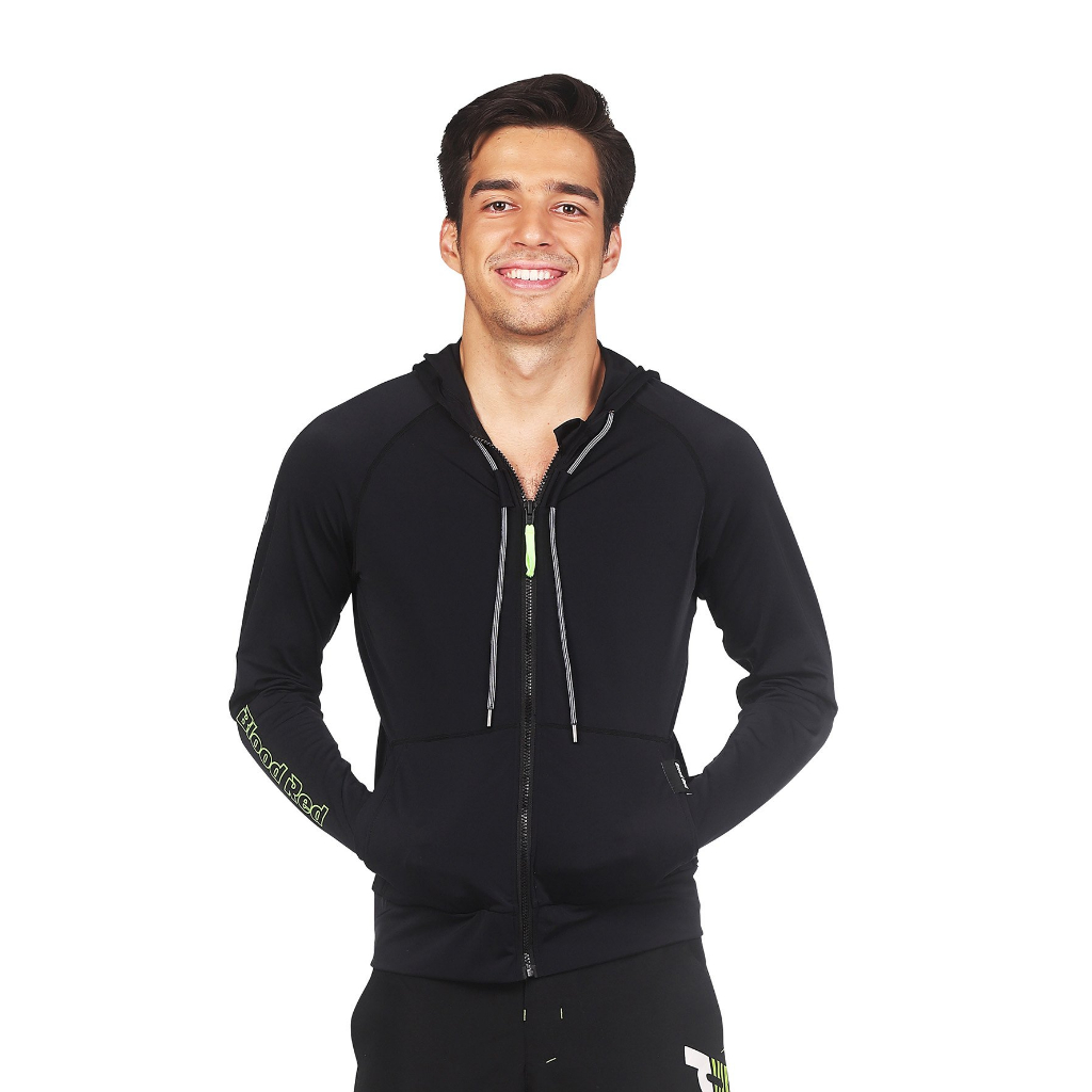 Blood Red Disdain Men's Hooded Rash Guard | Shopee Philippines