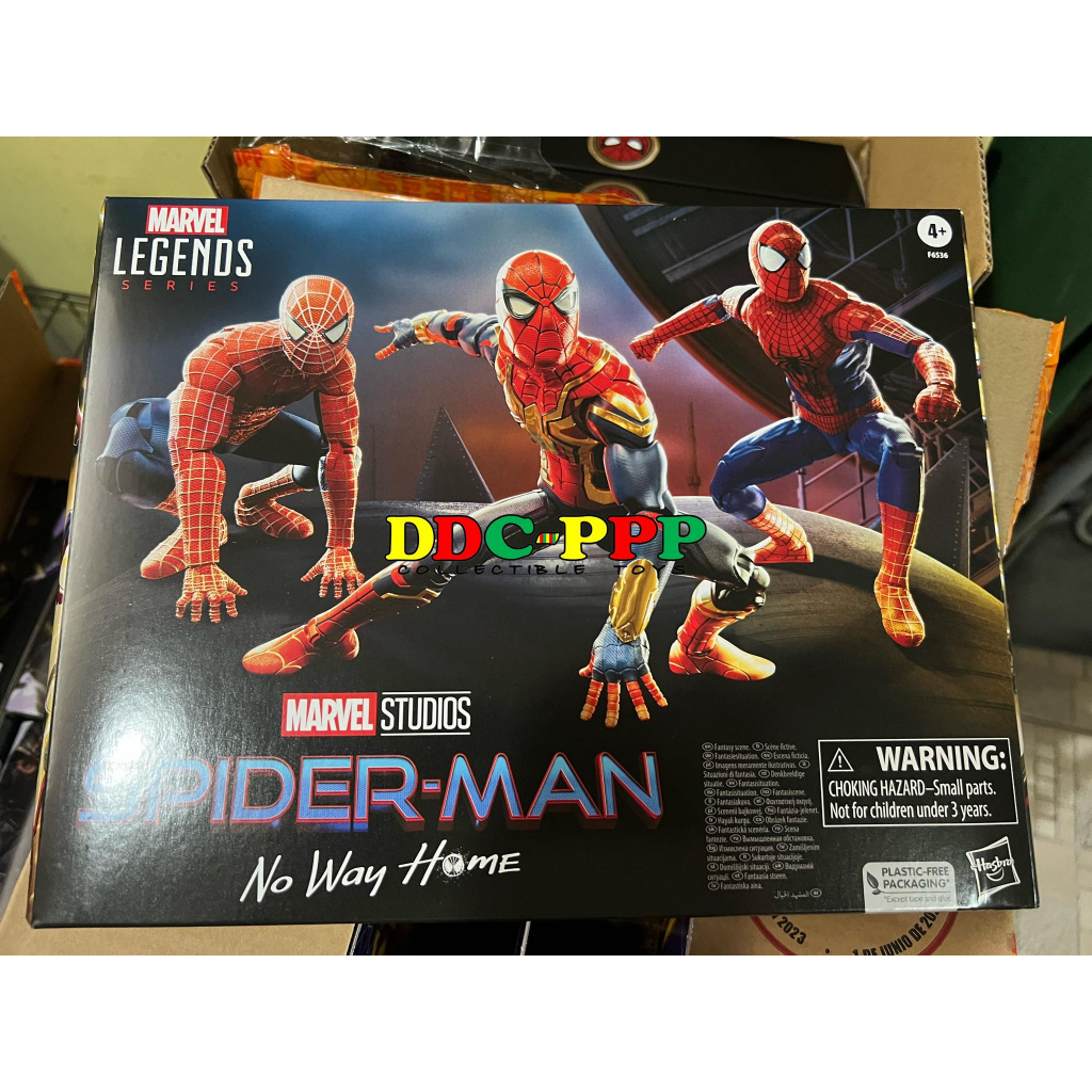 Marvel Legends Series Spider-Man: No Way Home 3-PACK ACTION FIGURES ...