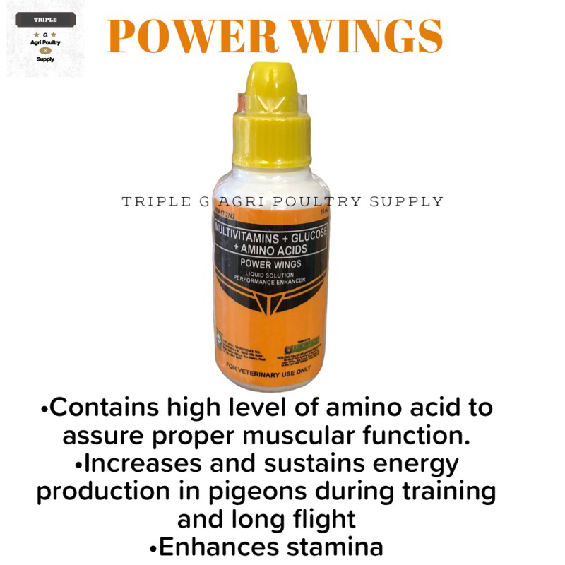 POWER WINGS for pigeon 15ml | Shopee Philippines