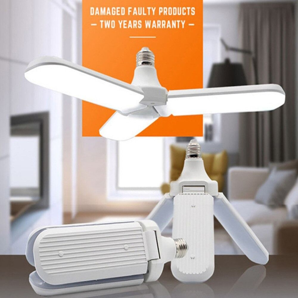 (MINI FOLDABLE FAN BLADE BULB LED LIGHTS Three leaf lamp) | Shopee ...