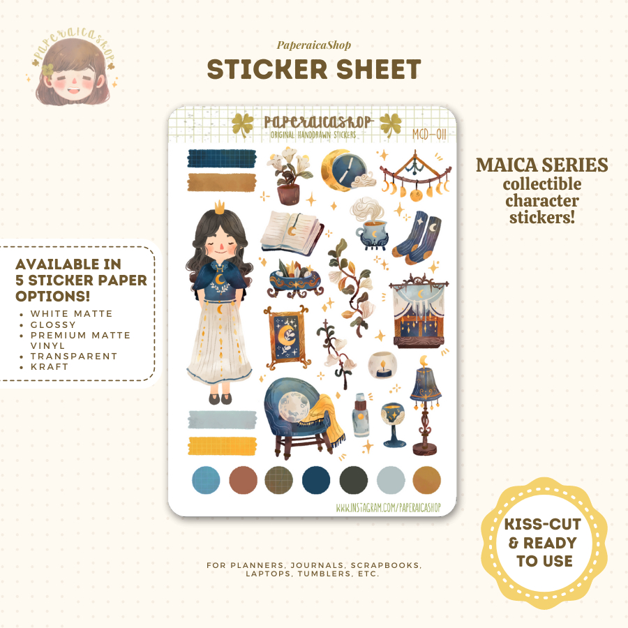 Moonchild Stickers, Celestial Stickers, Moon Girl Stickers, Moon ...