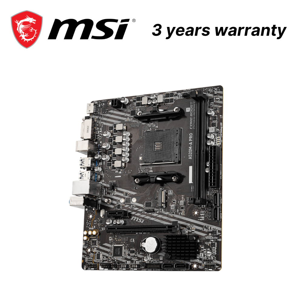 MSI D A520m-A Pro Micro-Atx Am4 Ddr4 Motoard E dr4 | Shopee Philippines