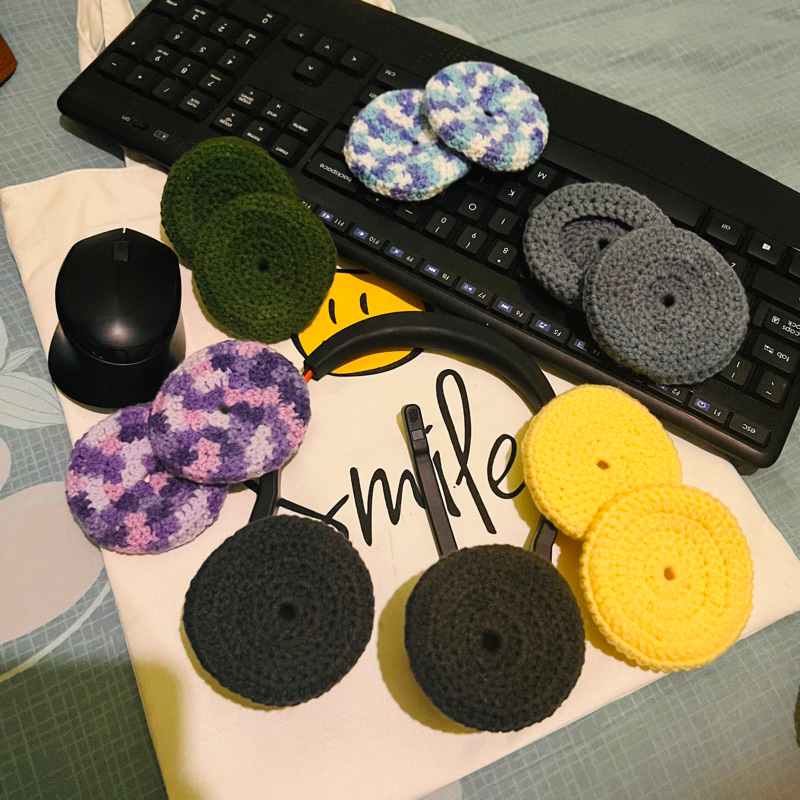 Handmade Crochet Headset cover | Shopee Philippines
