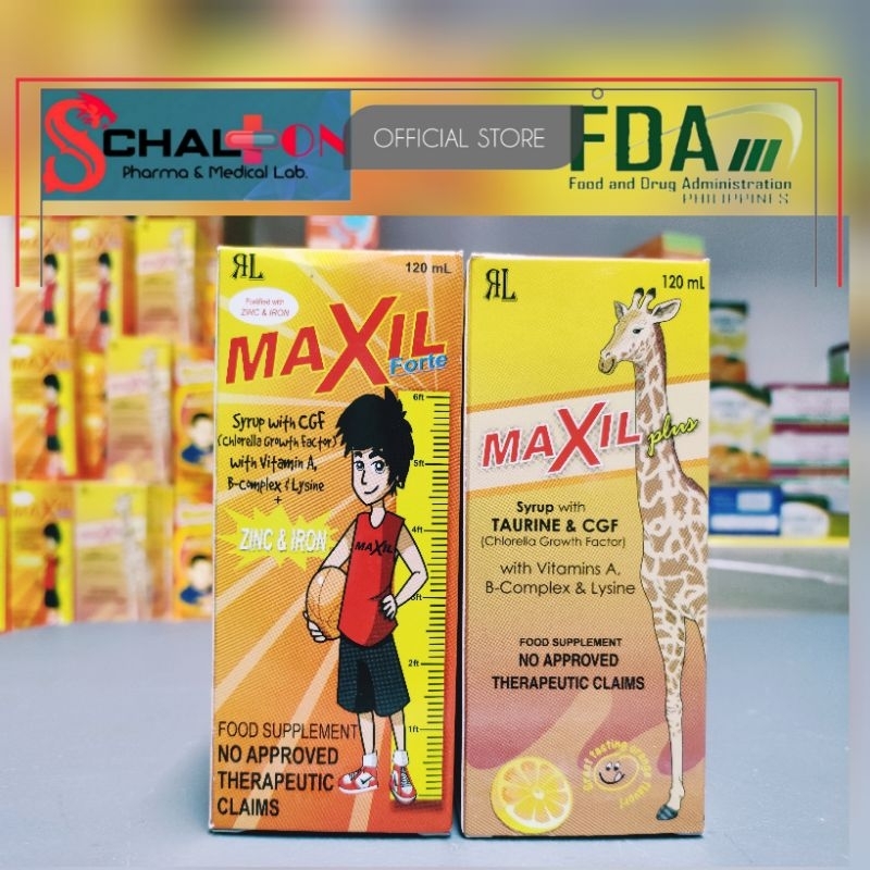 MAXIL FORTE / MAXIL PLUS 120ml CGF ZINC + IRON SYRUP | Shopee Philippines