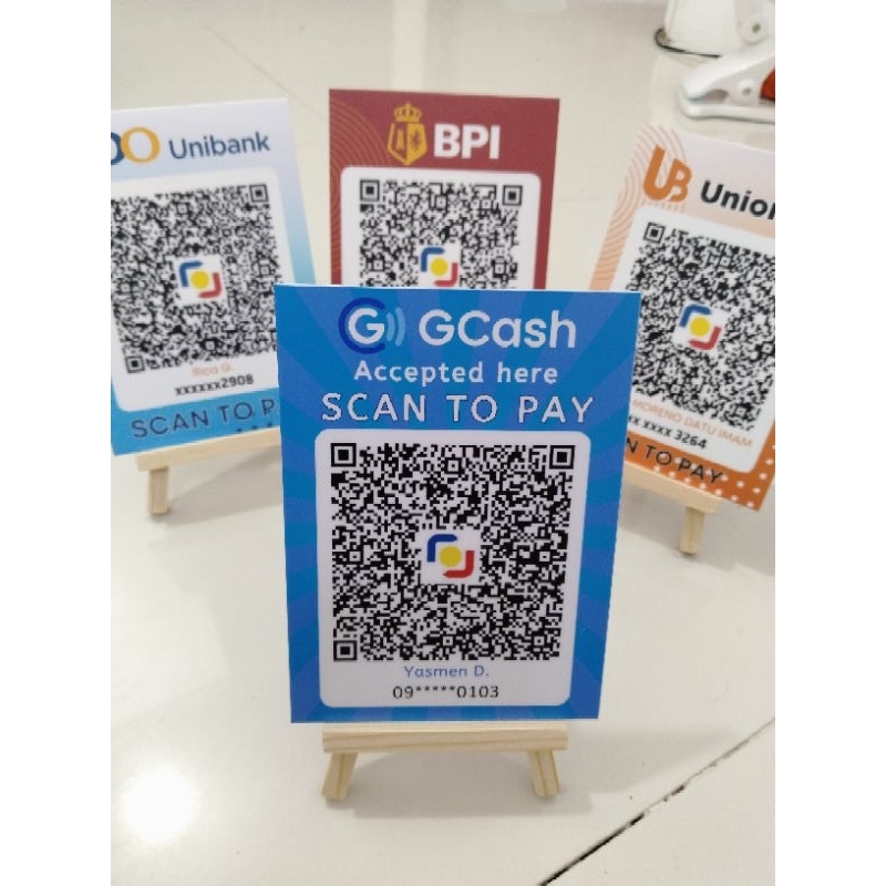 Qr Code Scan to Pay Display Signage Board with Stand | Shopee Philippines