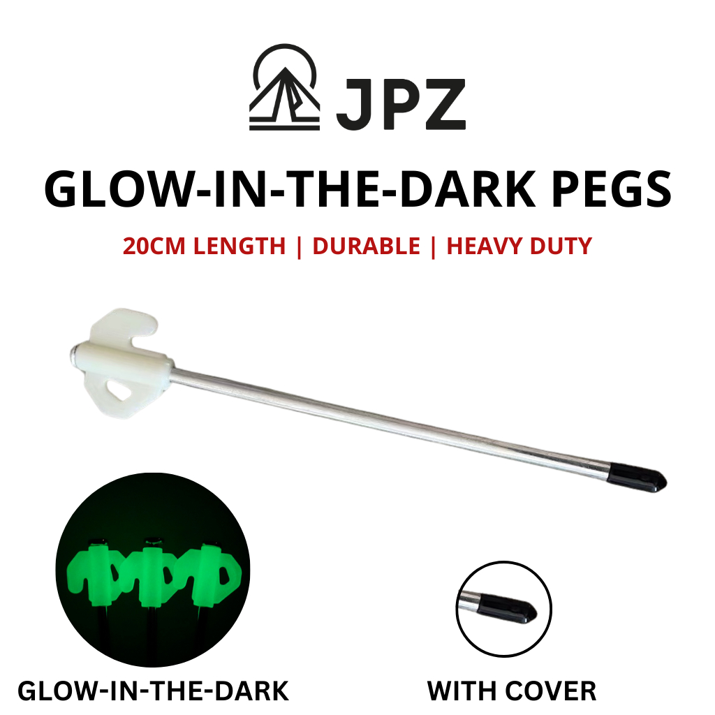 Glow in the Dark Pegs | Heavy Duty | 20cm | Durable | with Cover ...