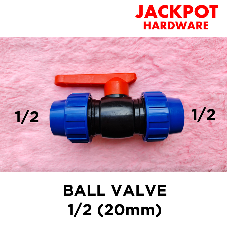 HEAVY DUTY PE Compression Ball Valve 1/2, 3/4, 1 PE Ball Valve | Shopee Philippines