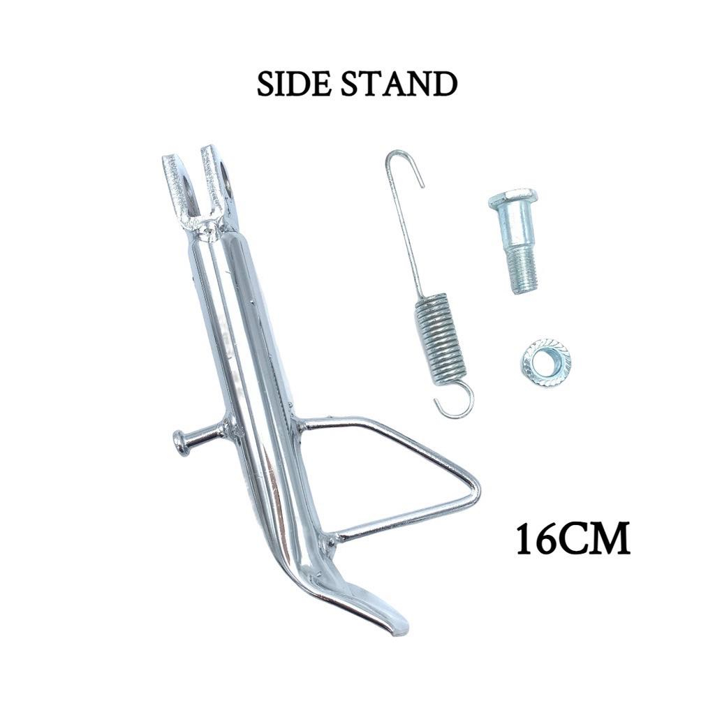 MOTORCYCLE UNIVERSAL SIDE STAND (SILVER) | Shopee Philippines