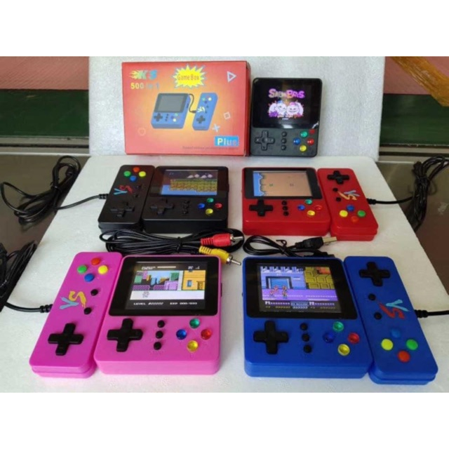 500 In1Games Super Mario Portable Mini Retrob2-Players 3.0in LCD Screen ...