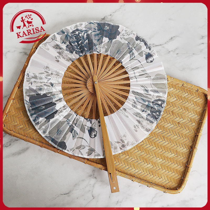 Japanese Sakura Folding Hand Round Fan Chinese Handhelded Folding Fan ...