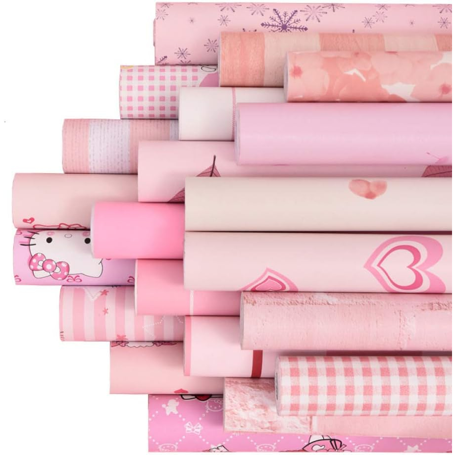 Aceking Wallpaper 2 Pink Theme Design Wallpaper Waerproof and Self ...