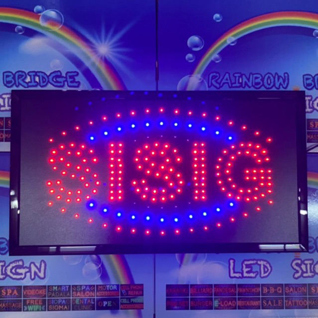 SISIG - RAINBOW BRIDGE LED SIGNAGE (New-Small-Large) #SIZE: W48cm ...