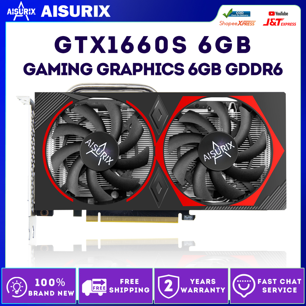 Aisurix Gtx 1660 Super 6gb Gddr6 Graphics Card Nvidia Video Card New