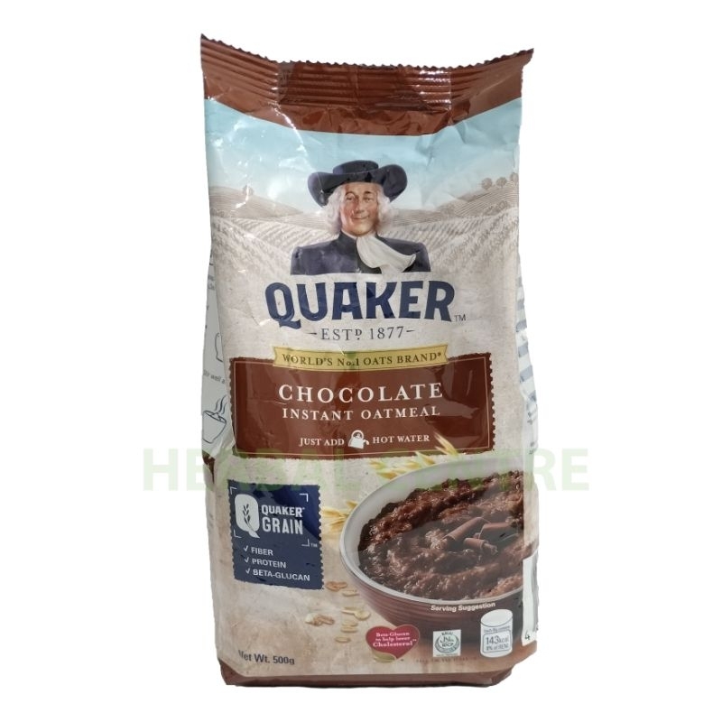 Quaker Chocolate Instant Oatmeal 500g | Shopee Philippines