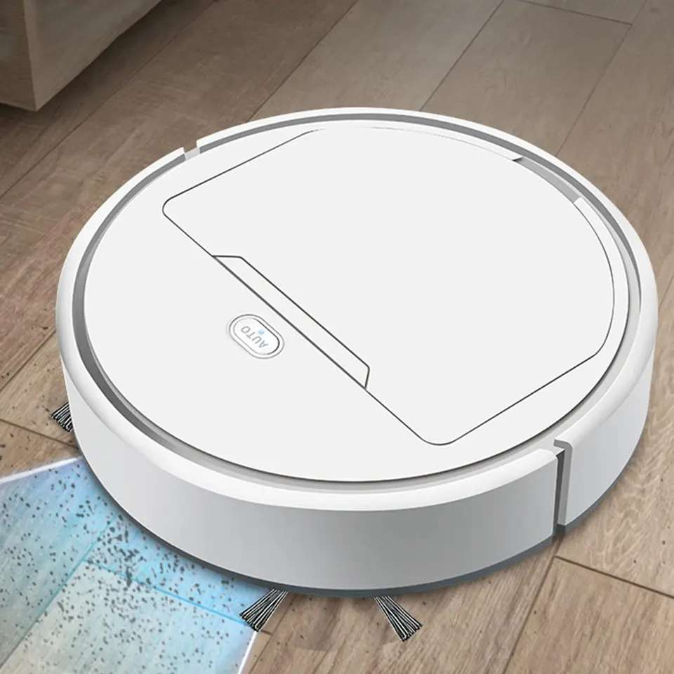 Sweeping Robot Vacuum Cleaner Automatic Suction Drag Home Appliance Dry ...