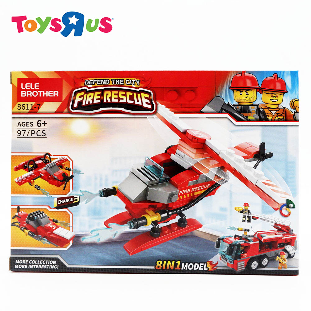 Lele Brother Building Blocks 8611-7 Defend The City Fire Rescue (97 ...