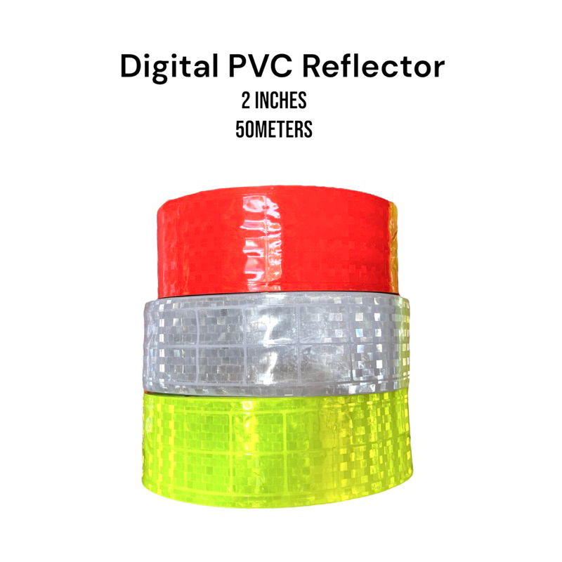 Digital PVC Reflector 2inches 50meters (per roll) | Shopee Philippines