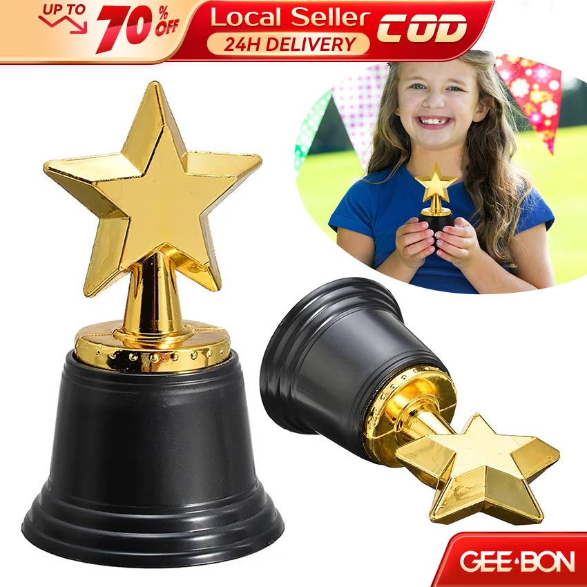 GEEBON Kid Award Winning Gold Star Trophy Cup | Shopee Philippines