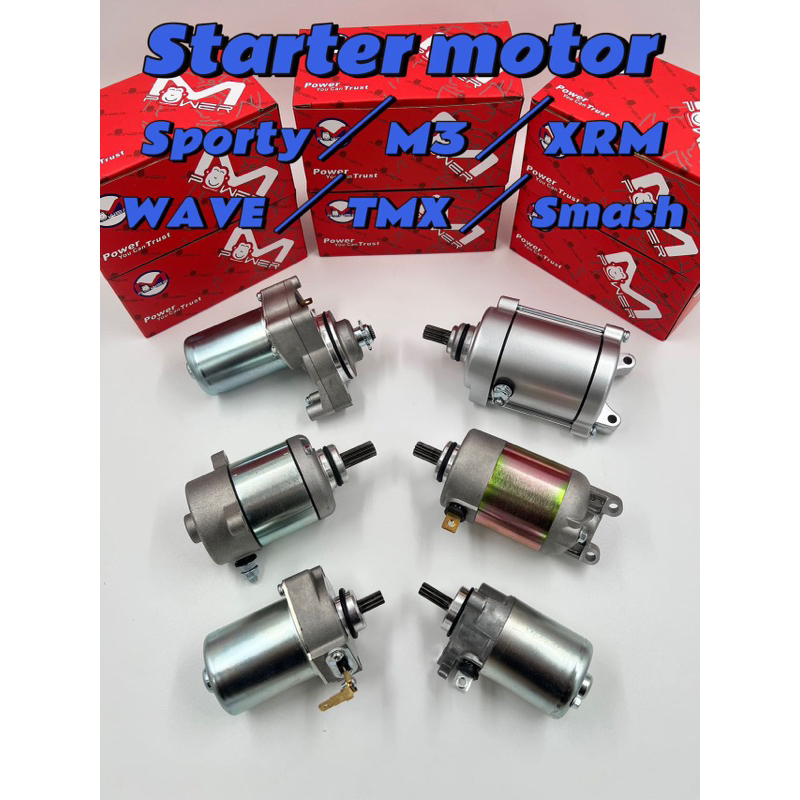 MPOWER STARTER MOTOR TMX-125/CG-150 / XRM-110/W-100 /XRM-125/w-125 ...