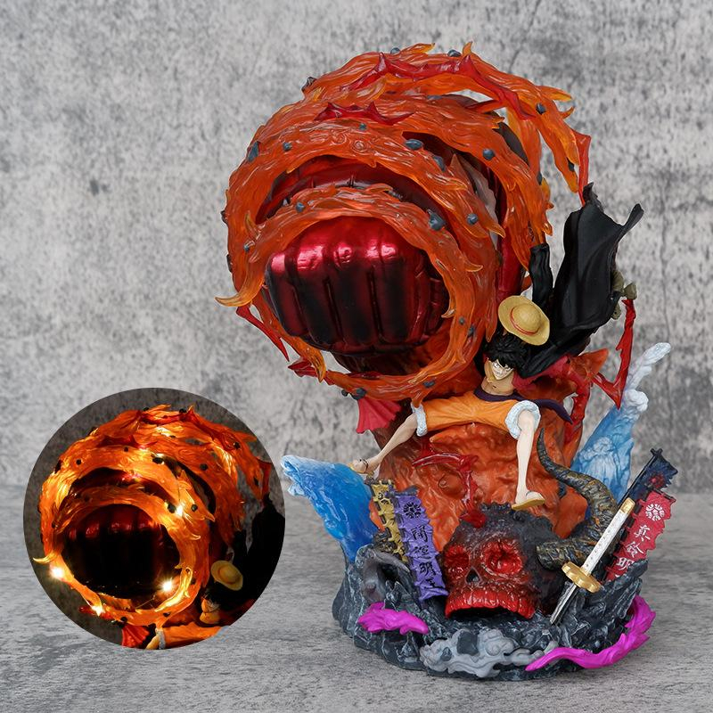 Hey Anime-ONE PIECE MANQI GEAR THREE FIRE HAND LUFFY LIGHT UP COPY ...