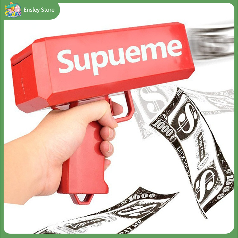 Money Gun Electric Toy Jetting Banknotes Toys Party Game Kids Toys Jet ...