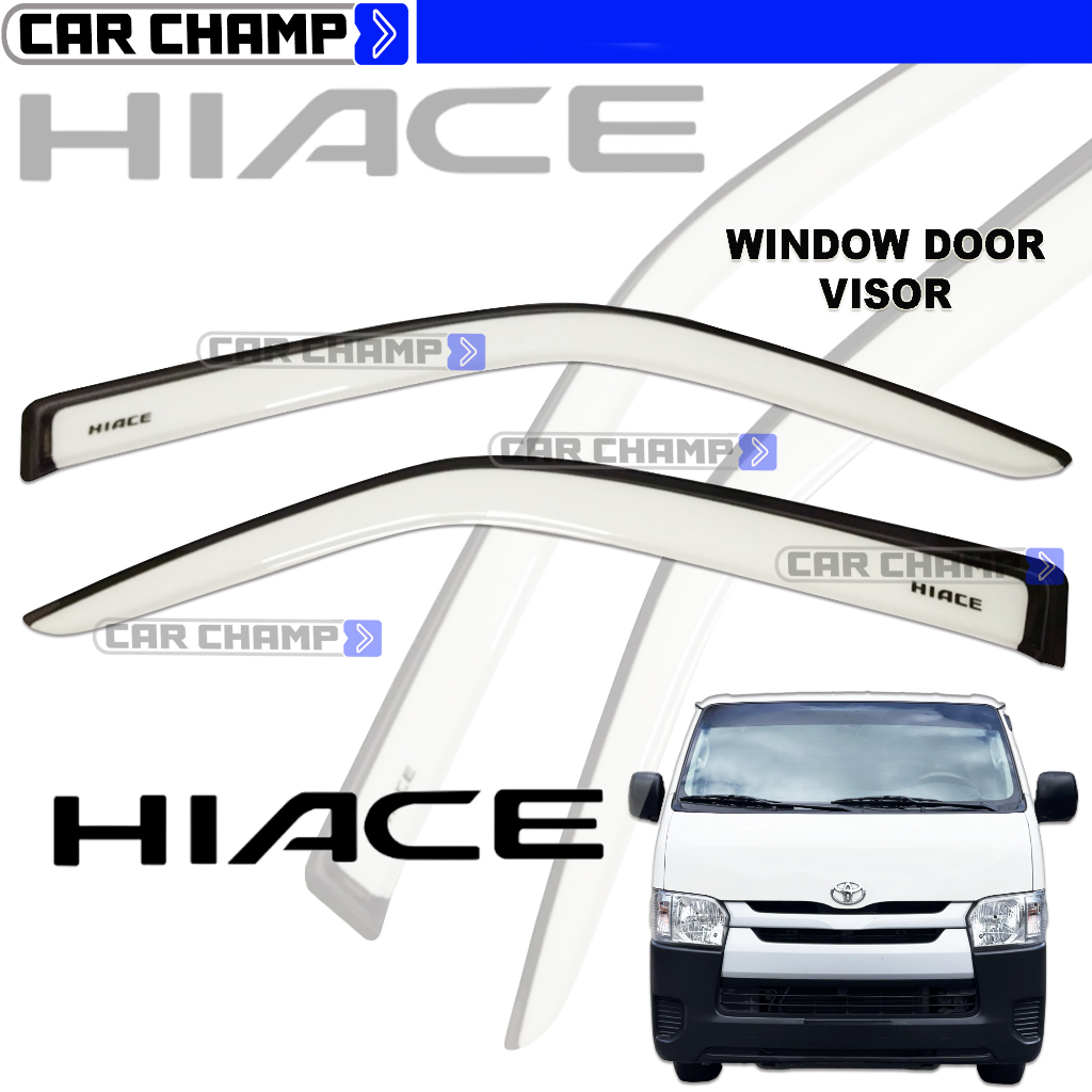 Toyota HiAce Commuter 2006 to 2018 OLD FACE INJECTION Window Door Visor ...