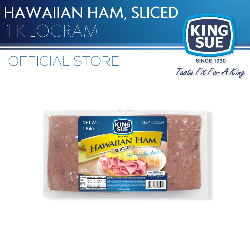 King Sue Hawaiian Ham, Sliced 1.0k | Shopee Philippines